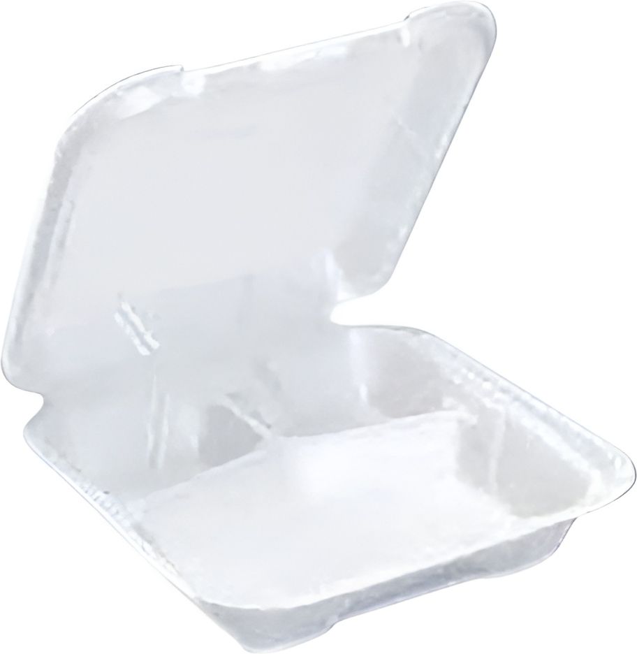 CKF Inc. - 8 x 8" Medium Deep Foam Hinged 3 Compartment Take Out Container, 200/Cs - 87546 ...