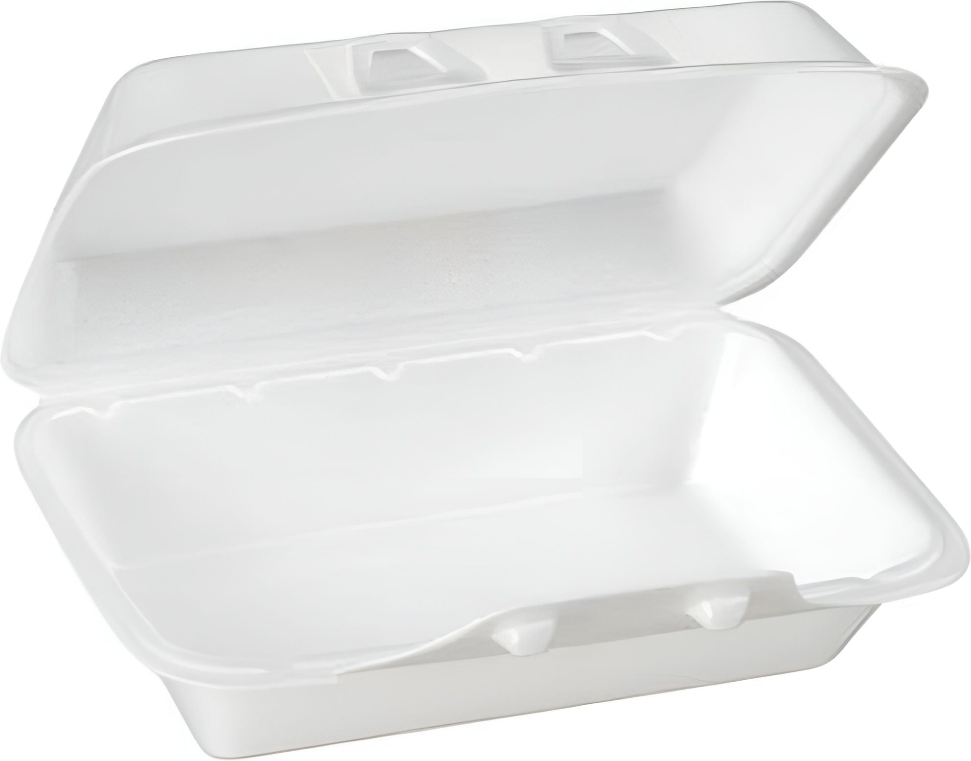 CKF Inc. - 9.5 x 10 x 3", FST6 Large White Foam Hinged Container, Pack of 200 - 87518 ...