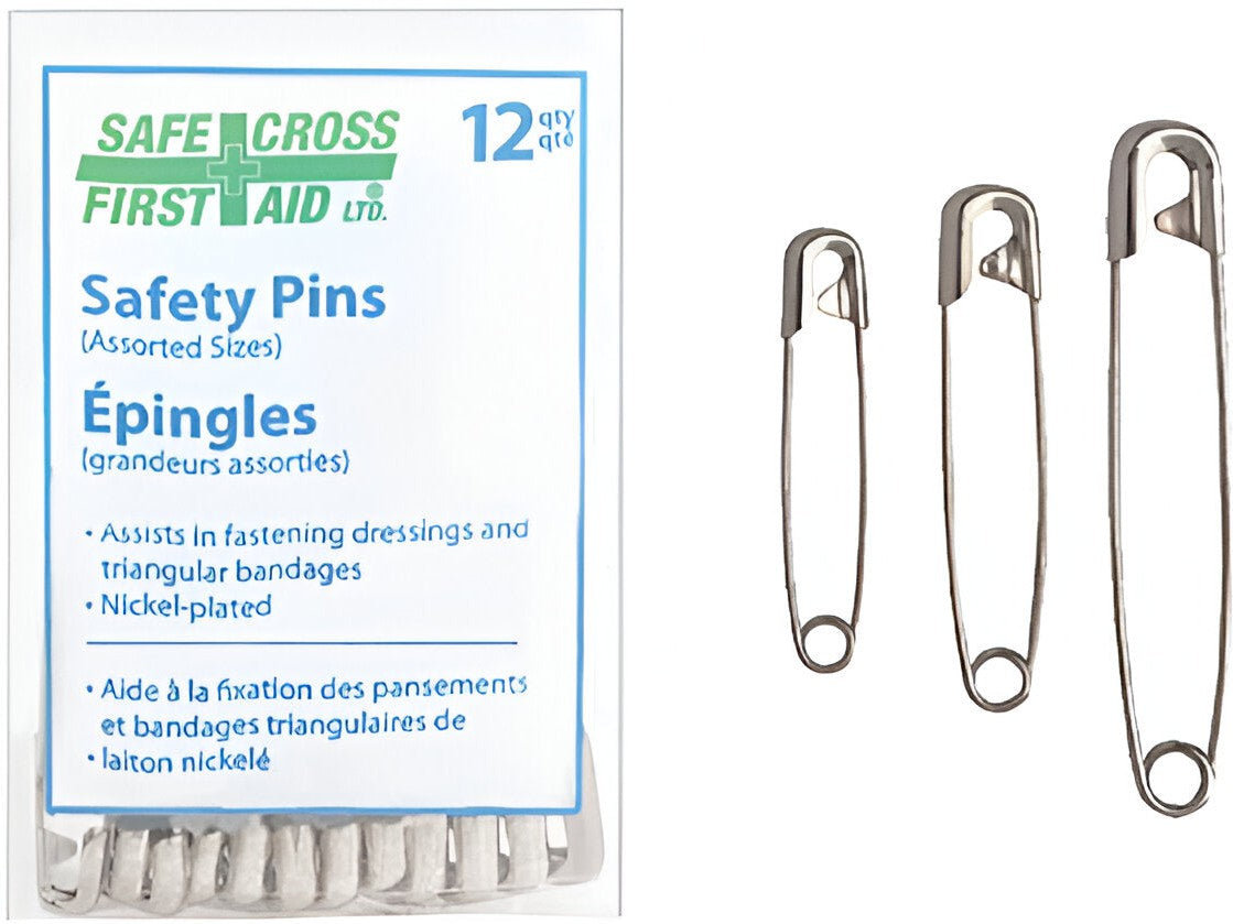 Safecross - Assorted Size Safety Pins, 12/Bg - 020-02026 – ChefSupplies.ca