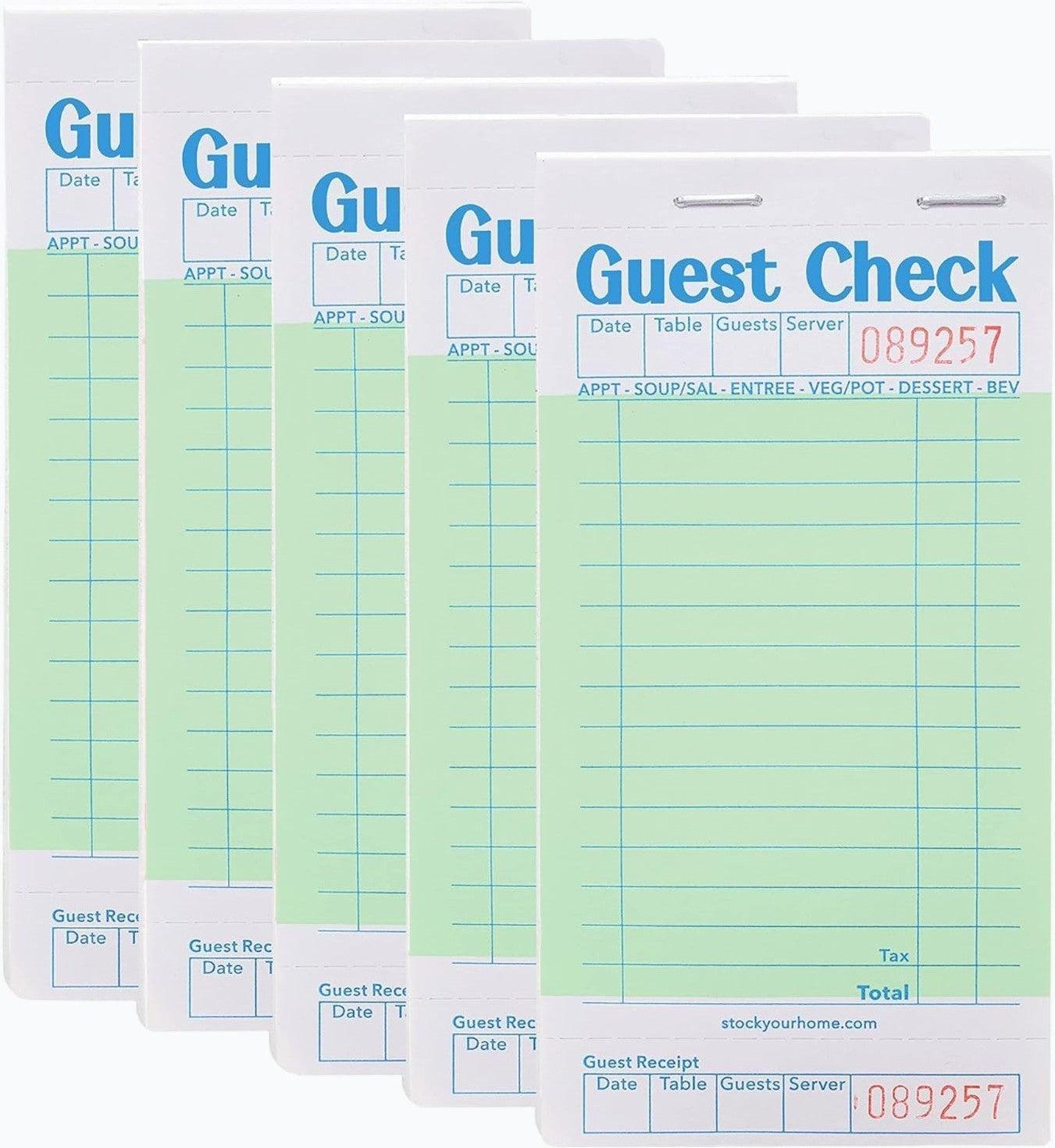 Guest Checks – ChefSupplies.ca