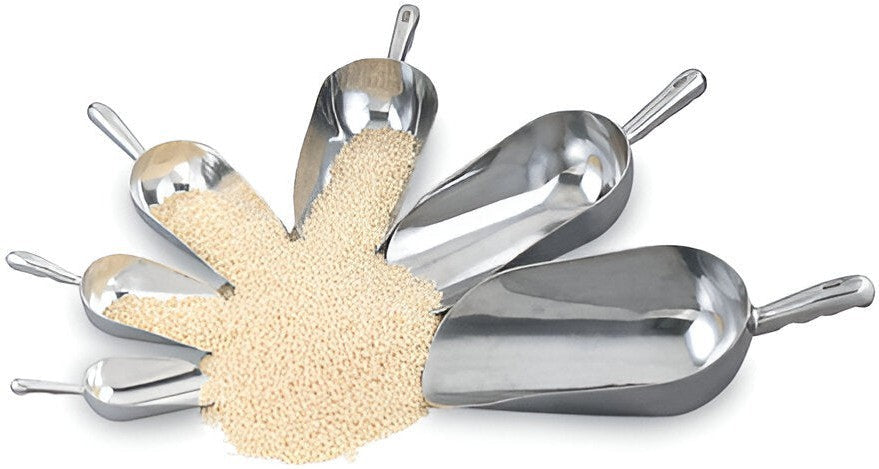 Browne - 12 Oz Round Bottom Utility Scoop With Finger Groove Handle ...