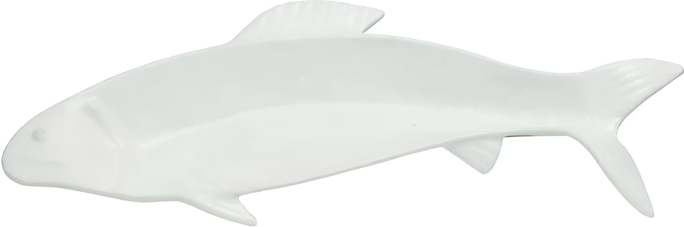 Bugambilia - Mod 23.67 Oz X-Large White Fish Platter With Glossy Smooth ...
