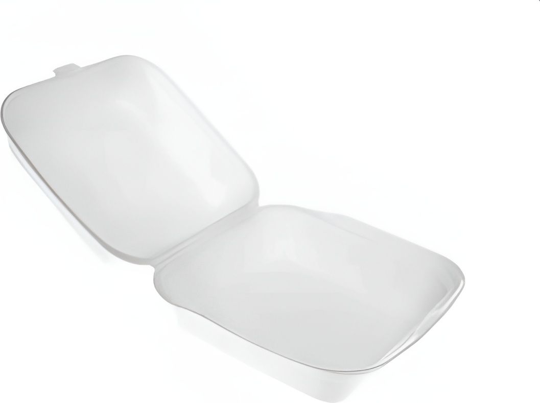 CKF Inc. - 6.3 x 6.1 x 2.7", SQ-7 X-Large Foam Sandwich Container with Hinged Lid, 500/Cs ...