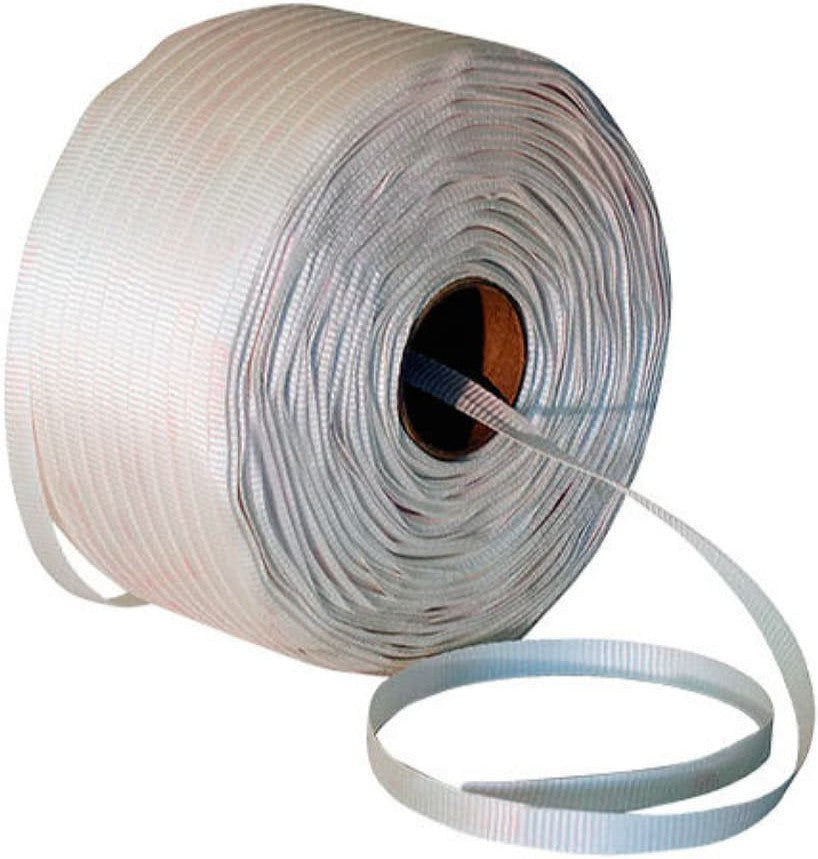 CWP - 3/4" x 2500' Woven Poly White Industrial Strapping, 2500ft/rl ...