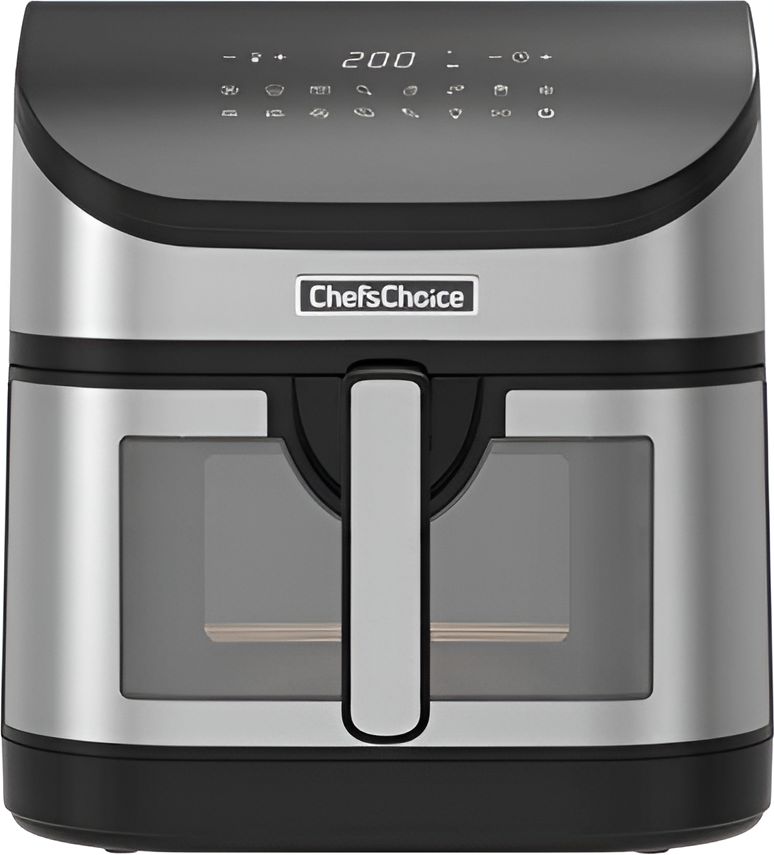 Chef's Choice - 7 QT Stainless Steel Air Fryer with Clear Window and 1 ...