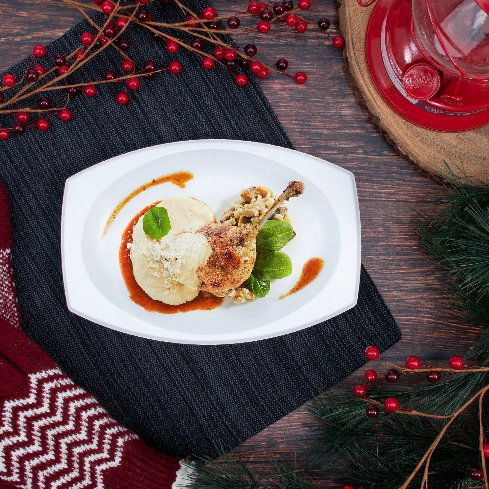 Dart - 7" x 9" Quite Classic XPS Laminated Foam Platter Plates, Pack of ...