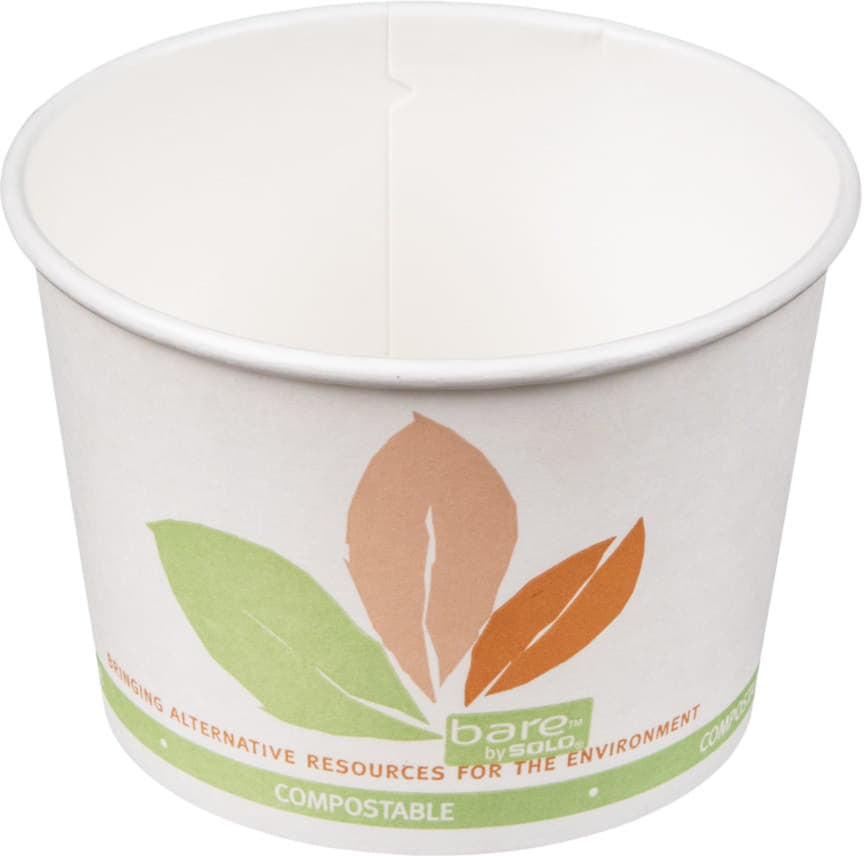 Dart Container - 12 Oz Solo Bare Eco-Forward Paper Soup /Food Cup Paper ...