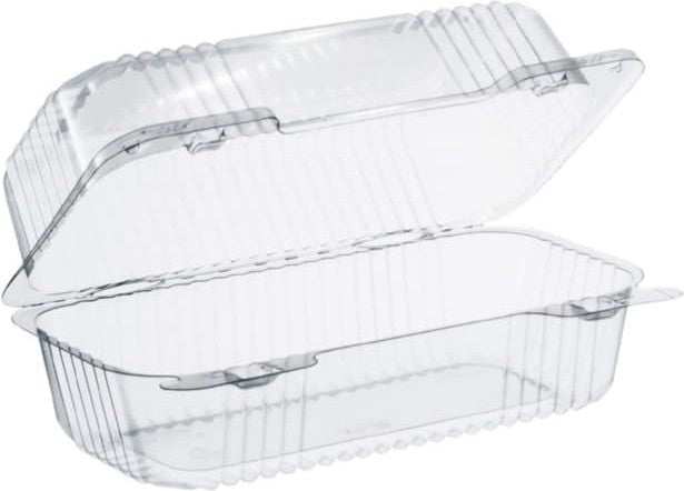 Dart Container - 8" x 4" Clear Small OPS Plastic High Dome Hinged Lid ...