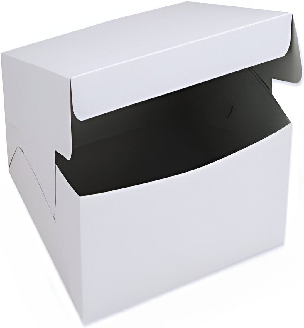 EB Box - 4" x 4" x 4" White 1 Pack Regular Cupcake Box, 100/cs - 1-3286 ...