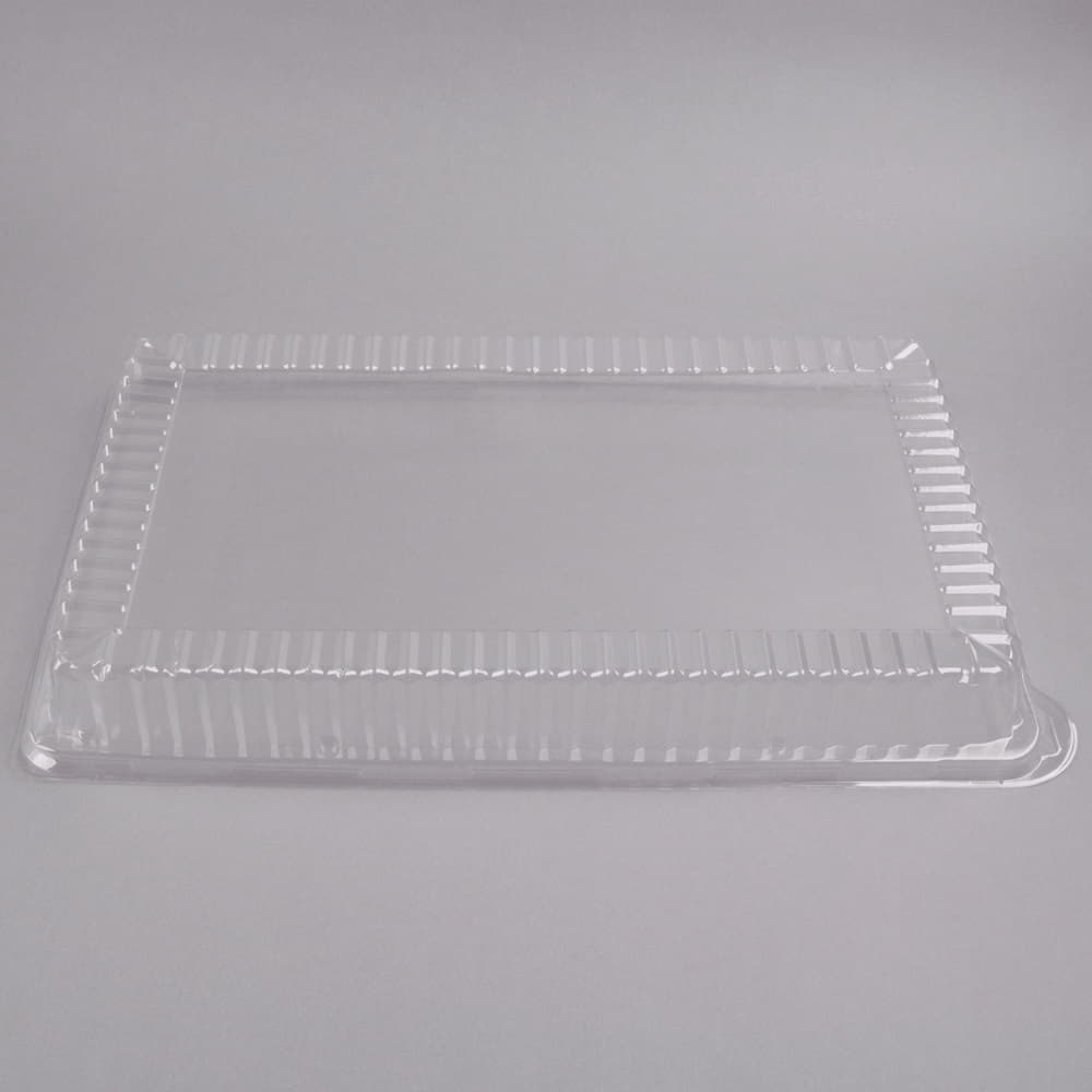 Fineline Settings - 12" x 18" Clear Plastic Rectangular High Dome Lid ...