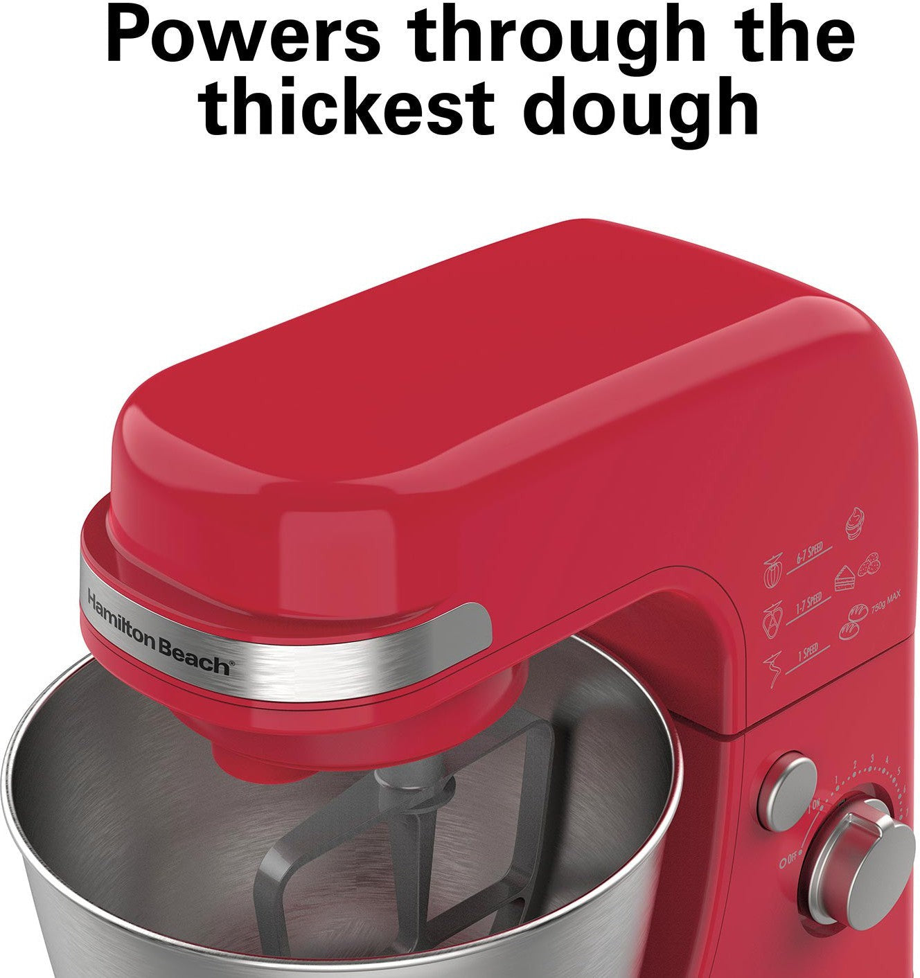 Hamilton Beach - 4 Quart Red 7 Speed Stand Mixer - 63389G – ChefSupplies.ca