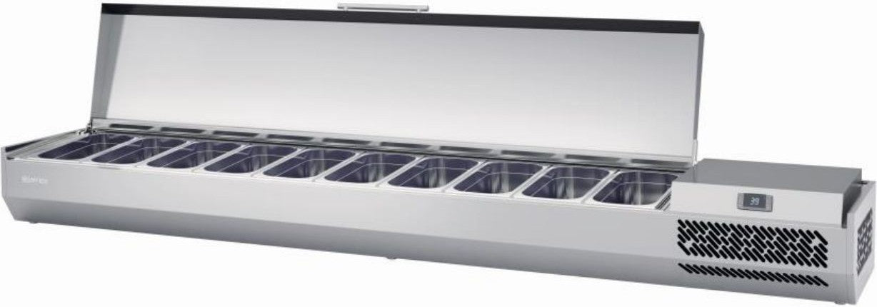 Infrico - 10 Pans Pizza Ingredient Display Case With Solid Lid - ICT ...