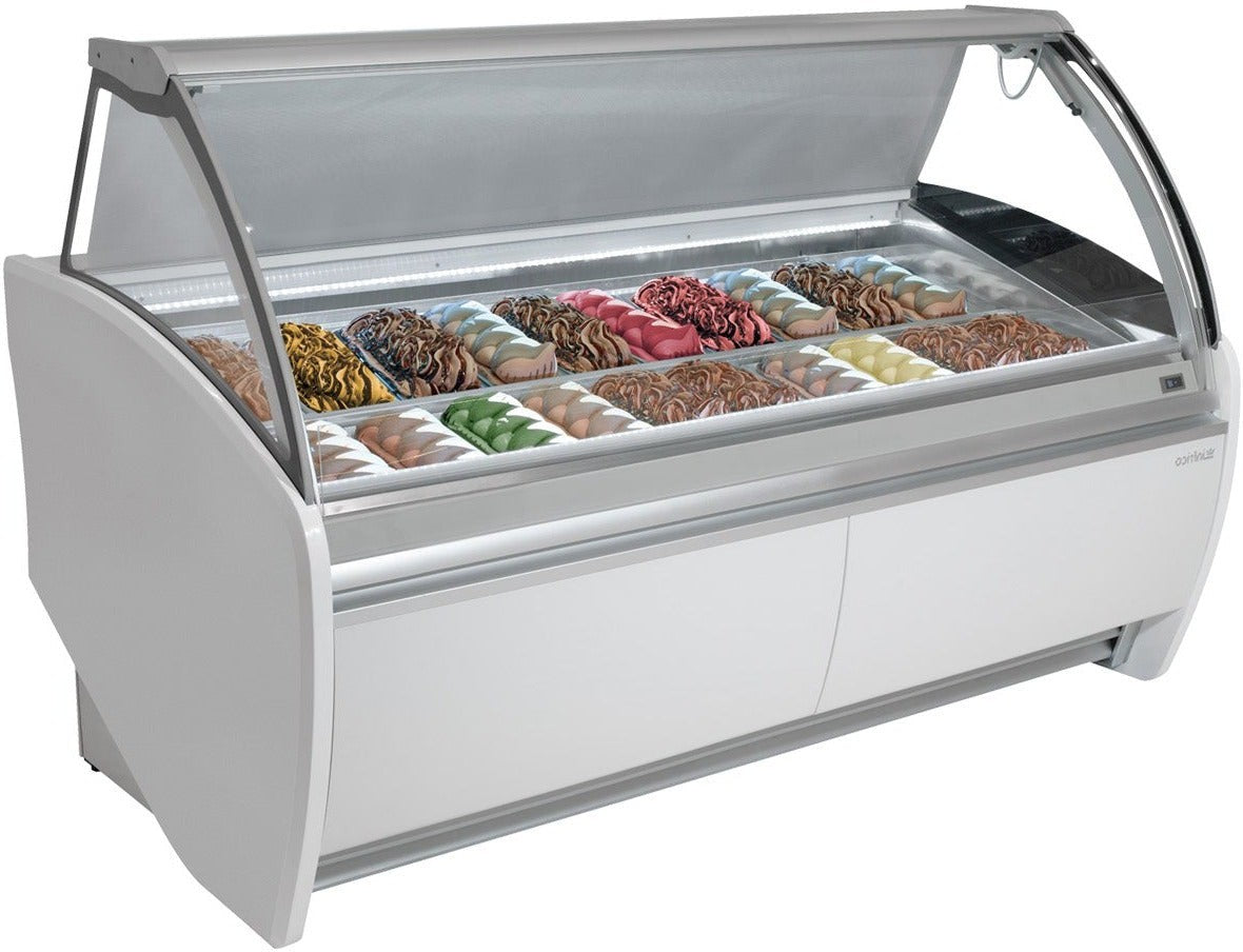 Infrico - 61" Gelato Curved Glass Display Case - IDC-VAR15H ...