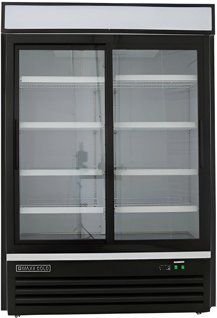 Maxx Cold - 48 Cu ft. Black Merchandiser Refrigerator With Double ...