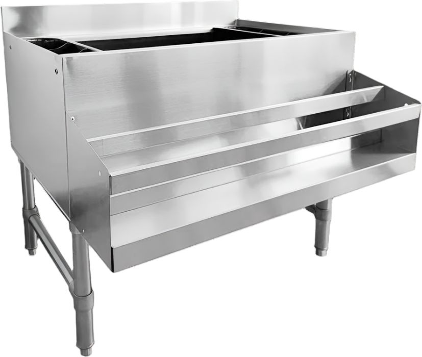 Omcan - 24" X 29 X 33" Stainless Steel Ice Bin with 3-Inch Backsplash ...