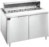 Randell - 48" Stainless Steel Two Door Sandwich/Salad Prep Table With ...