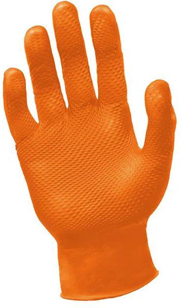 Ronco - Powder Free Octopus Grip 8 mil X-Large Orange Nitrile Gloves ...