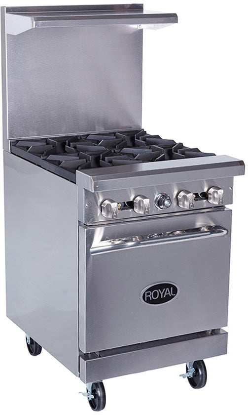 Royal - 24″ Stainless Steel 2 Open Burner Gas Range - RR-2G12 ...