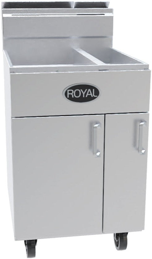 Royal - 25/50 Lb Stainless Steel Deep Fat Fryer - RFT-2550 ...