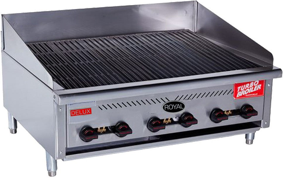 Royal - Delux 84" Stainless Steel Infrared Radiant Turbo Broiler with ...