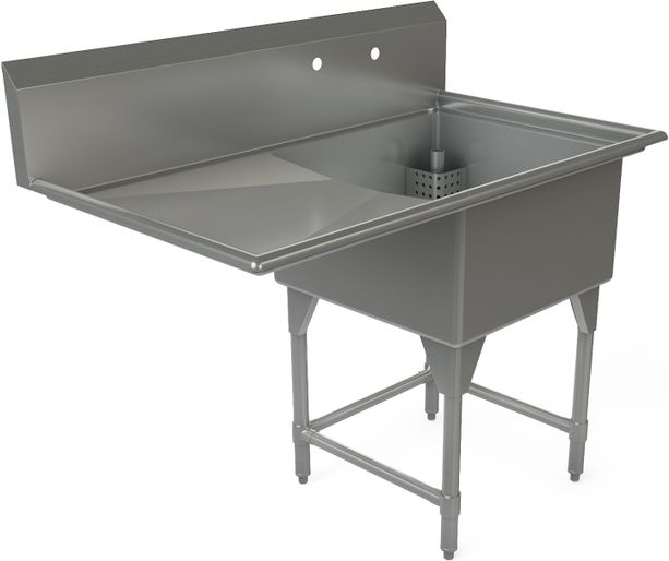 Tarrison - 51" 16 Gauge One Compartment Sink with Left Drainboards - TA ...