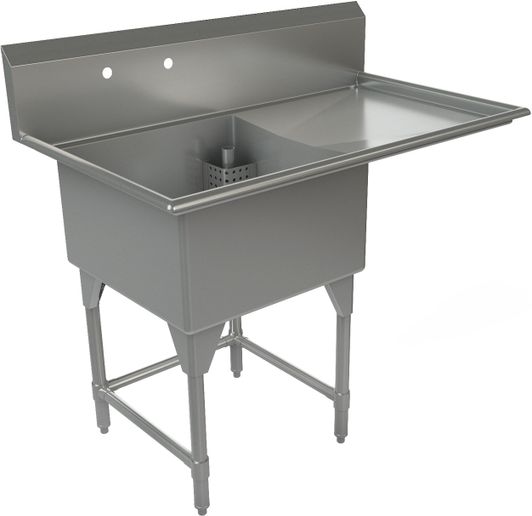 Tarrison - 51" 18 Gauge One Compartment Sink with Right Drainboard - TA ...