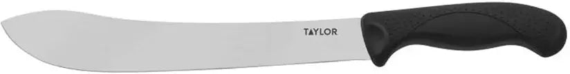 Taylor - 10" Butcher Knife with Black Nylon/Silicone Handle - 5248362 ...